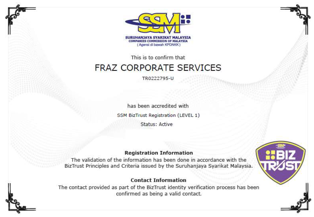 FRAZ CORPORATE SERVICES - MalaysiaBiz.Net